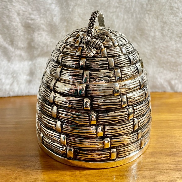 Godinger | Dining | New Godinger Silver Plated Beehive Honey Jar | Poshmark